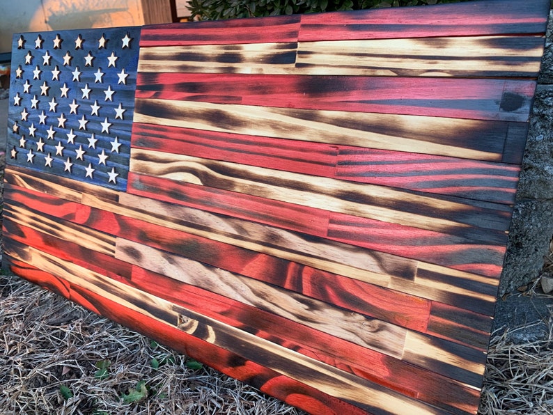Rustic American Flag - Etsy