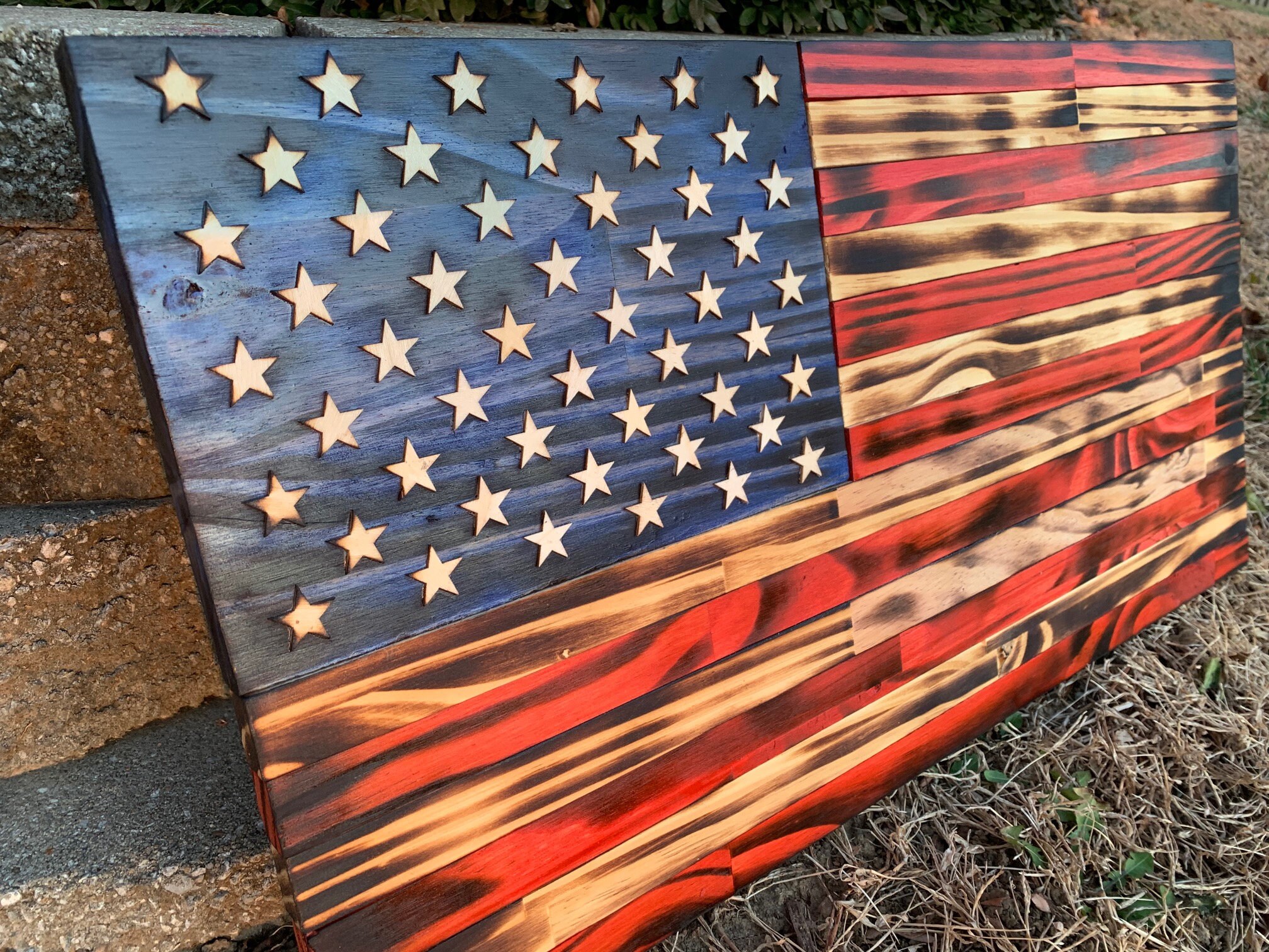 Rustic American Flag - Etsy