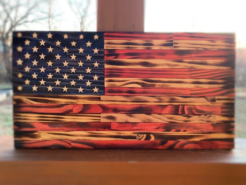Rustic American Flag - Etsy