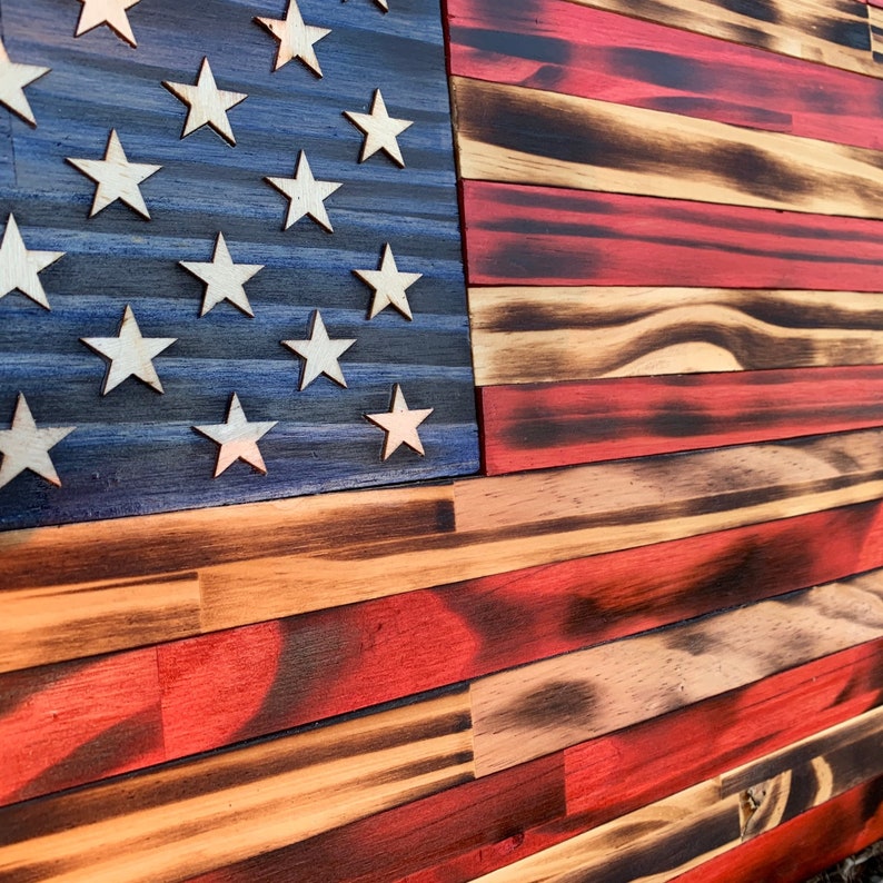 Rustic American Flag - Etsy