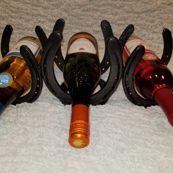 Horseshoe Wine Rack - Etsy