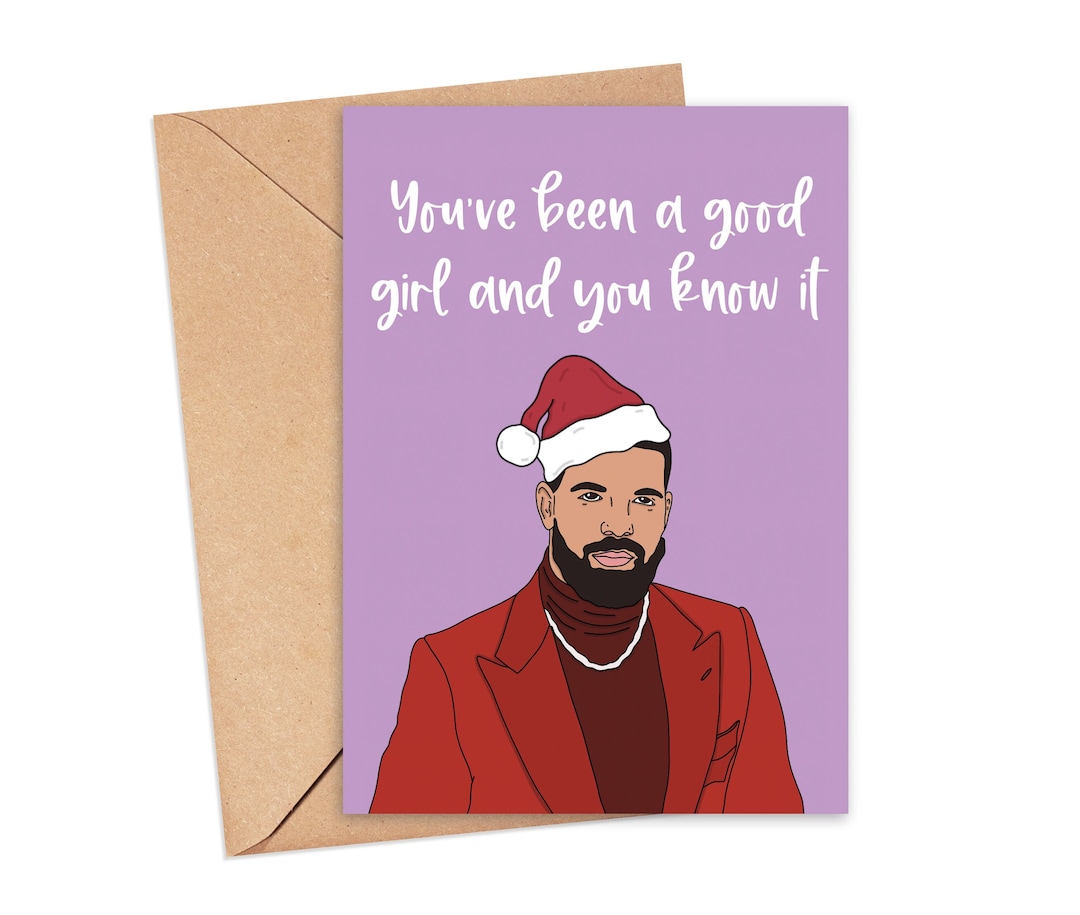 Funny Drake Christmas Card, Drake Xmas Card, Drake Gift, Pop Culture ...