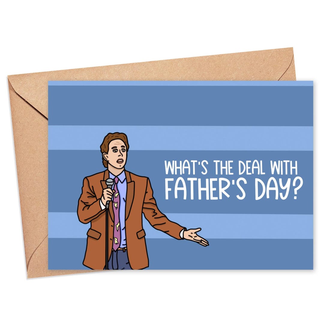 Seinfeld Fathers Day Card, PRINTABLE Funny Fathers Day Card, Father Day ...