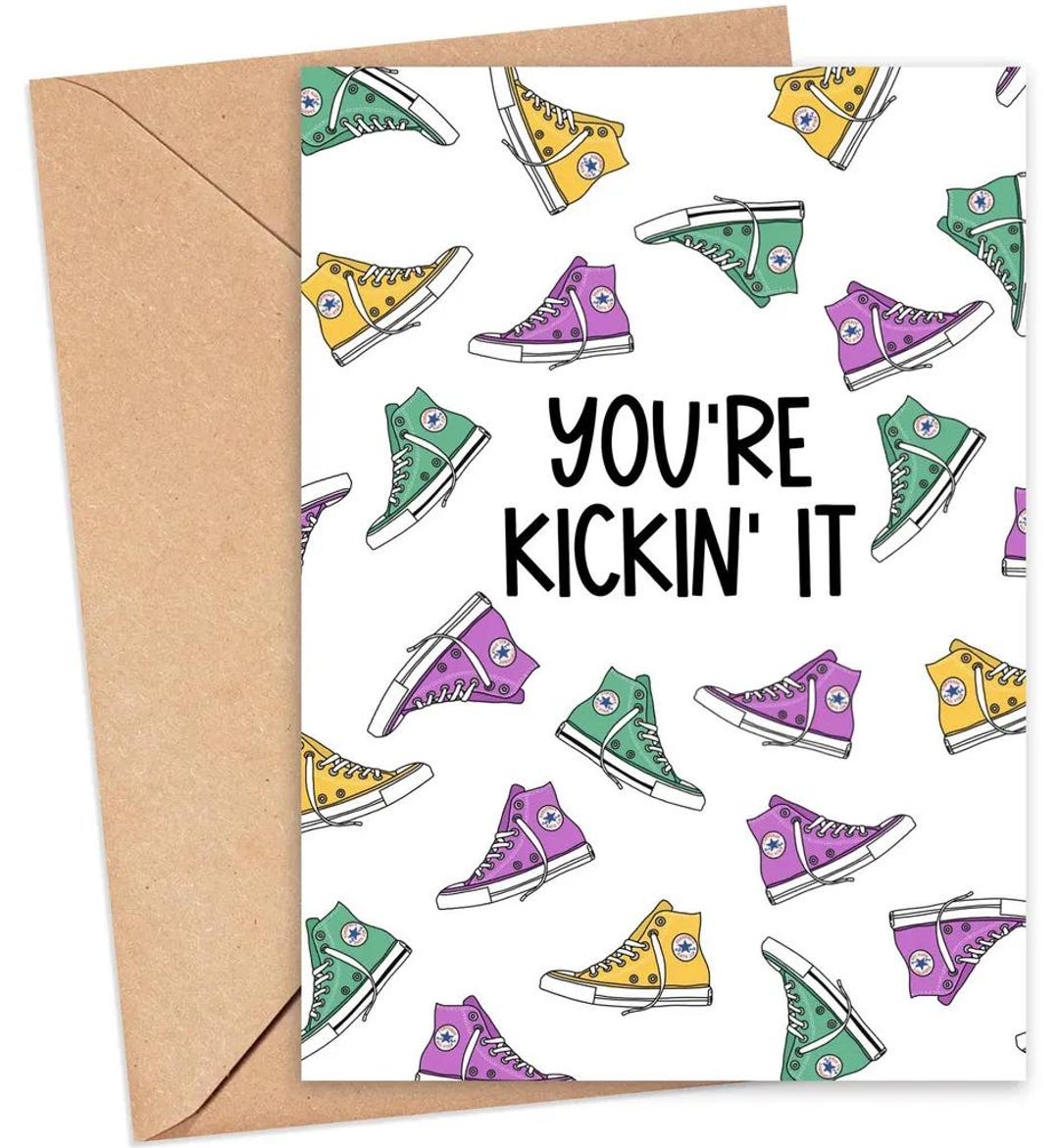 You're Kickin It Printable Card Good Job Card, Printable Card for Kid ...