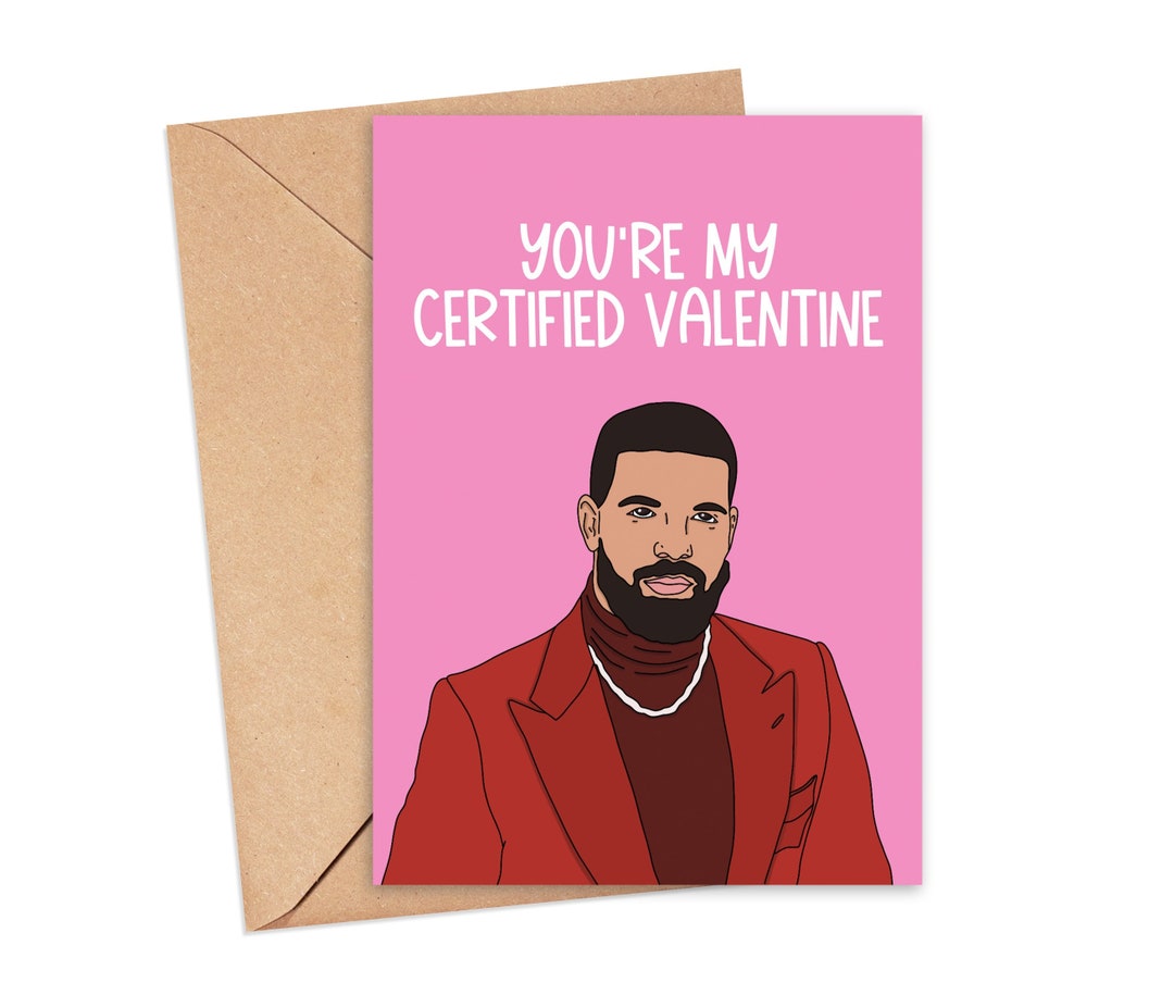 Drake Valentines Day Card, PRINTABLE Galentines Day Card for Bestfriend ...