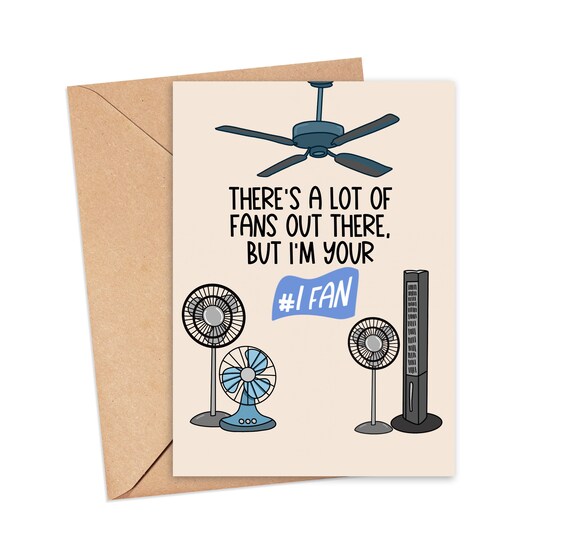 Funny Friendship Card Number One Fan Card You Got This Card | Etsy