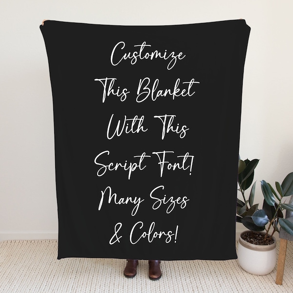 Custom Blanket Sayings - Etsy