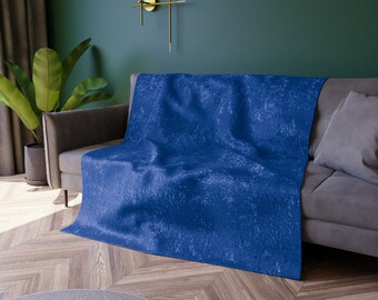 Royal Blue Throw Blanket - Etsy