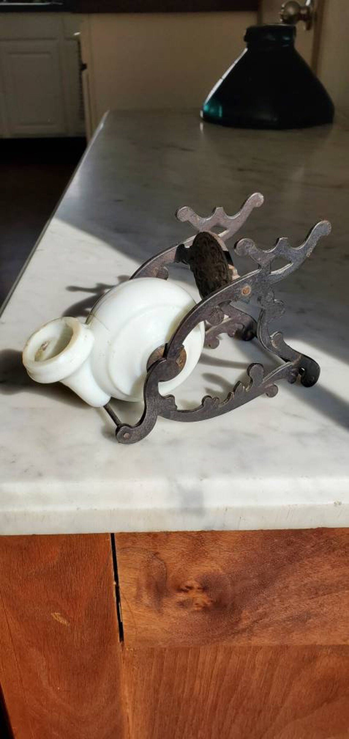 Victorian Milk Glass Single Snail Inkwell Pat May 14, 1878. - Etsy