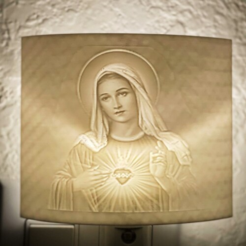 Blessed Mother Mary Night Light - Etsy