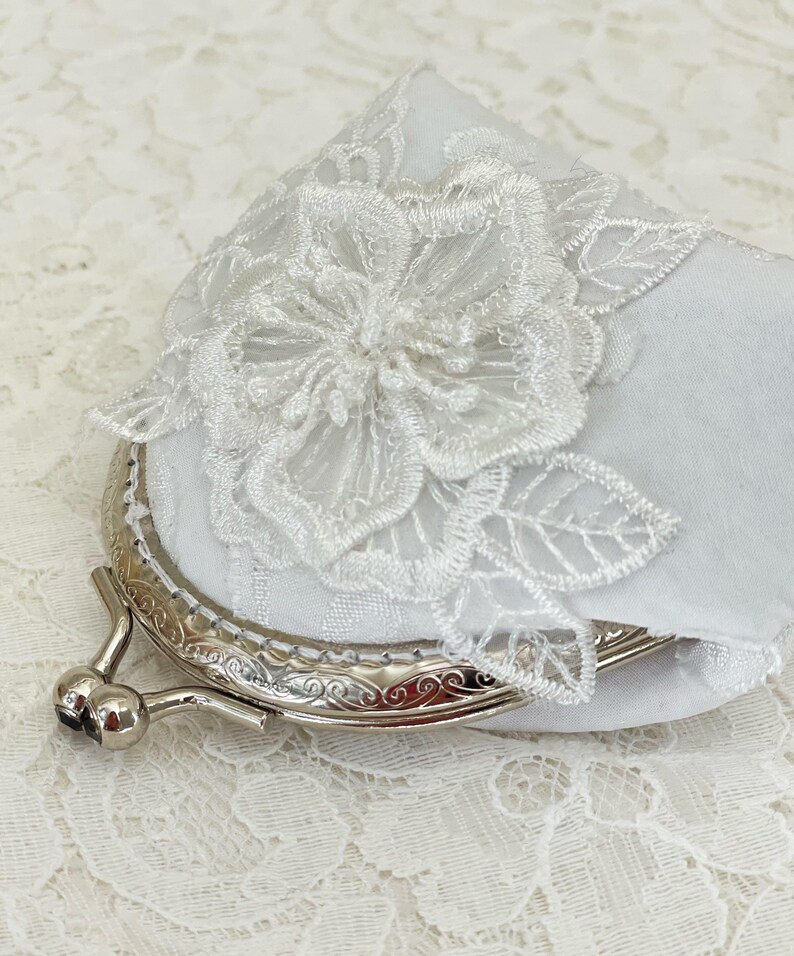 Wedding Coin Purse White Purse Coin Bag Coin Purse - Etsy