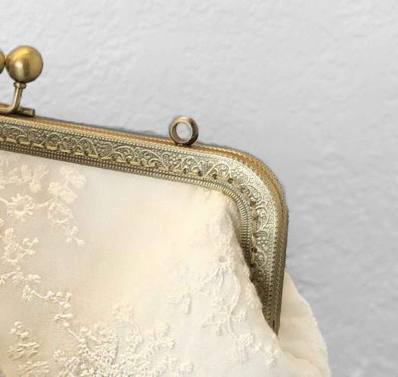 Wedding Purse / Kiss Lock Purse / Kisslock Handbag / Lace - Etsy