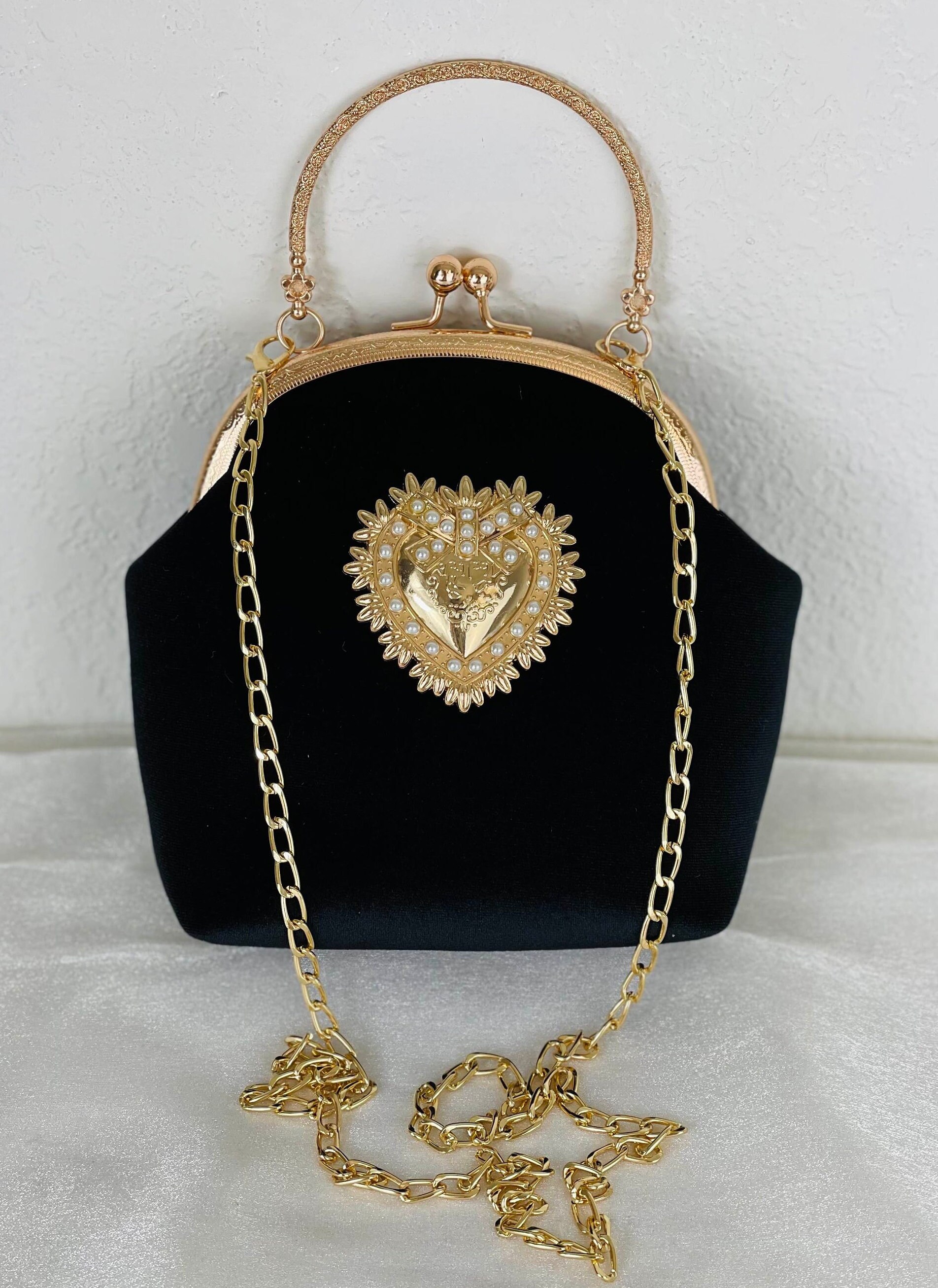 Evening Handbag / Wedding Purse / Wedding Purse / Kiss Lock | Etsy