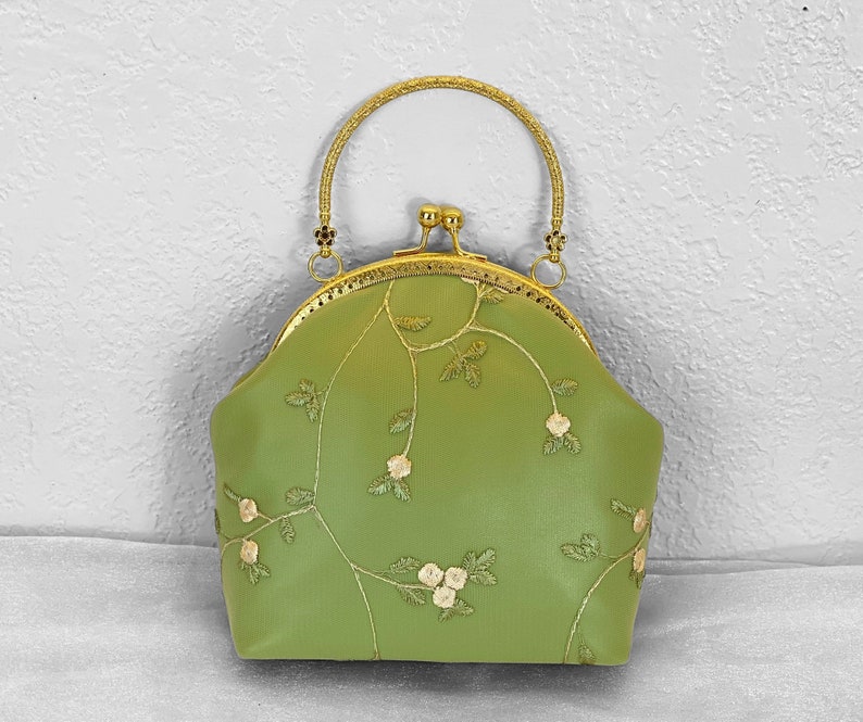 Kiss Lock Handbag / Kiss Lock Purse / Purse Gift / Lace | Etsy