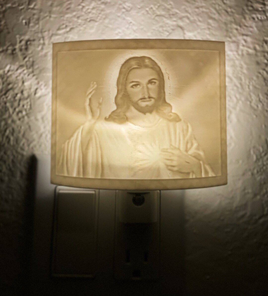 Jesus Nightlight / Jesus of Divine Mercy / Jesus Night Light / - Etsy