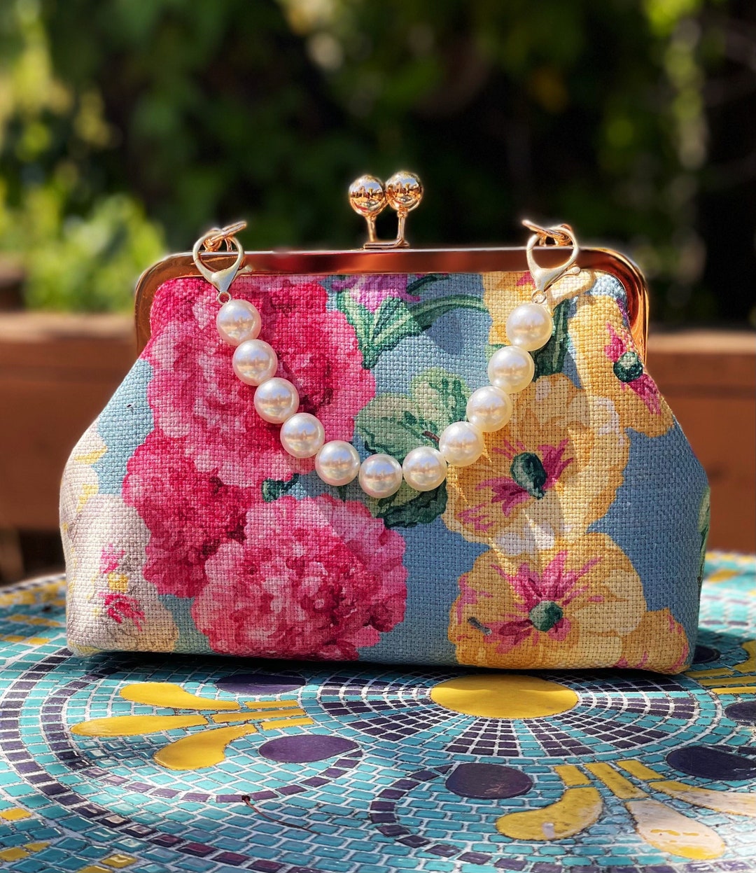 Floral Fashion Handbag Haute Couture Purse Fashion & Runway - Etsy