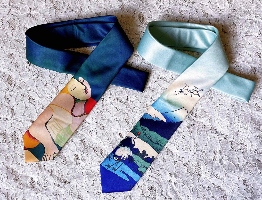 Mater Piece Gift / Artist's Painting Ties / Birthday Gift / Artist Ties ...