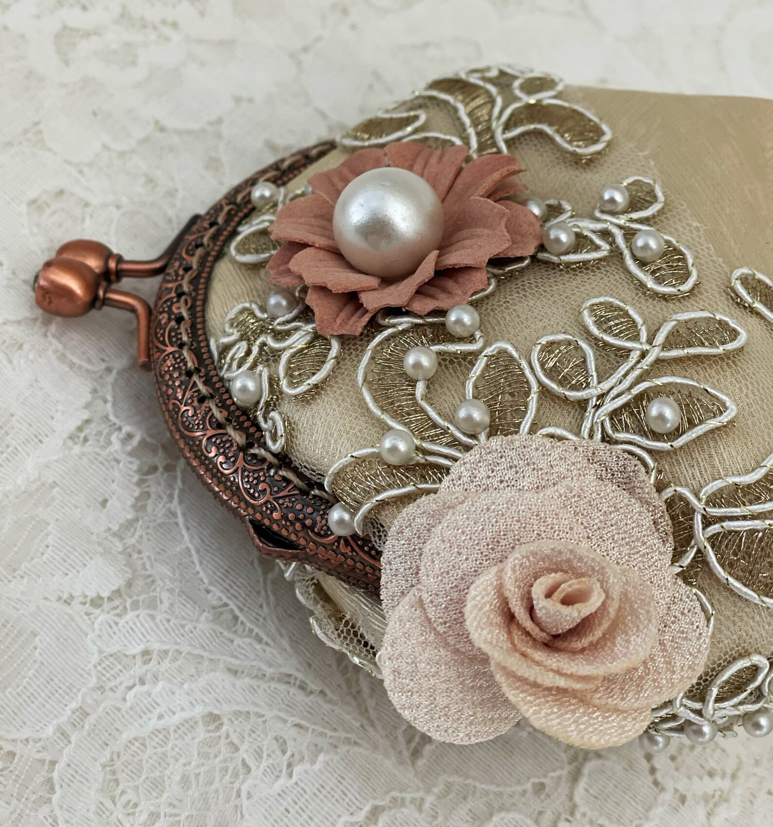 Wedding Coin Purse White Purse Coin Bag Coin Purse - Etsy