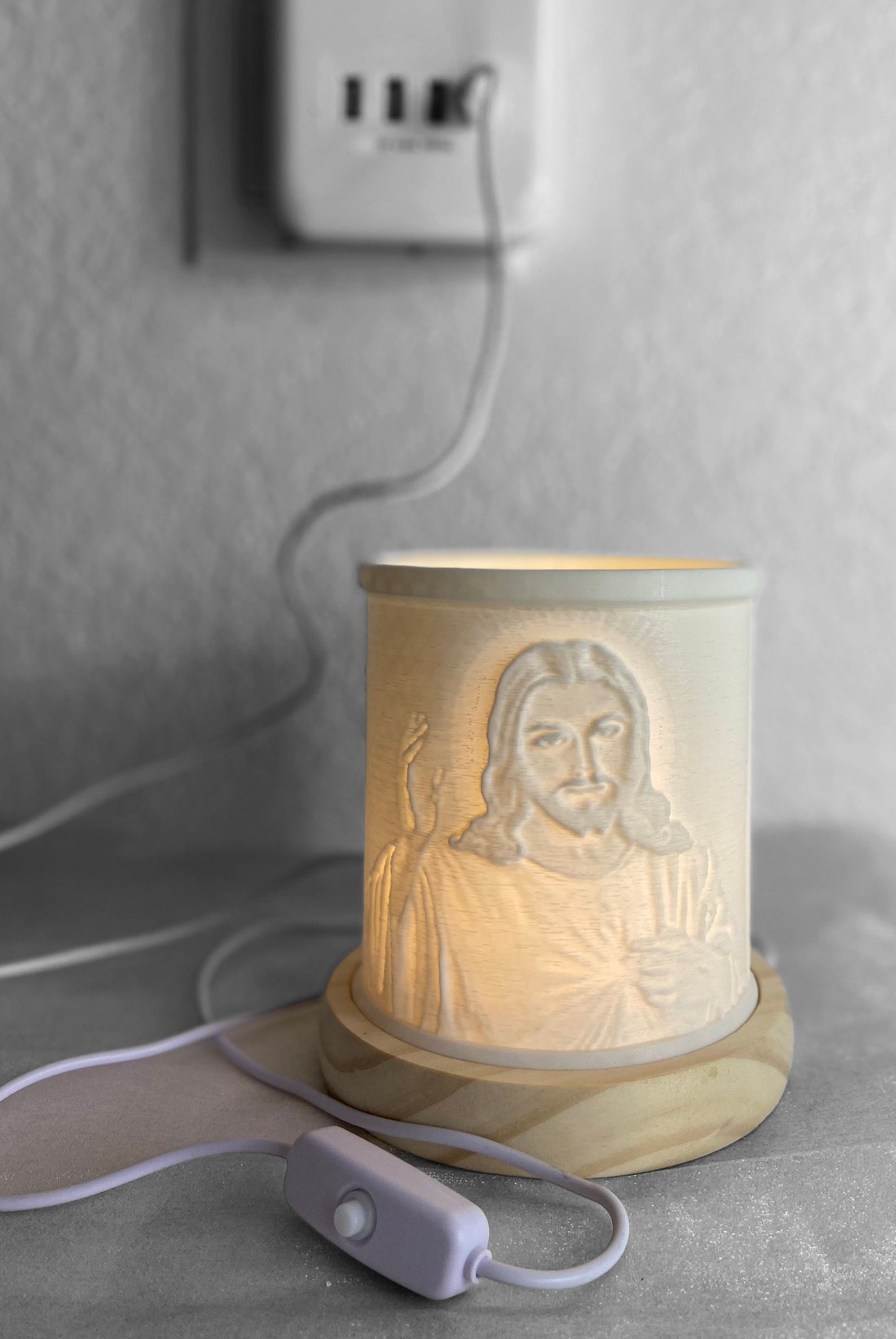 Jesus Light 3D Printed Jesus LED Light LED Candle Light - Etsy
