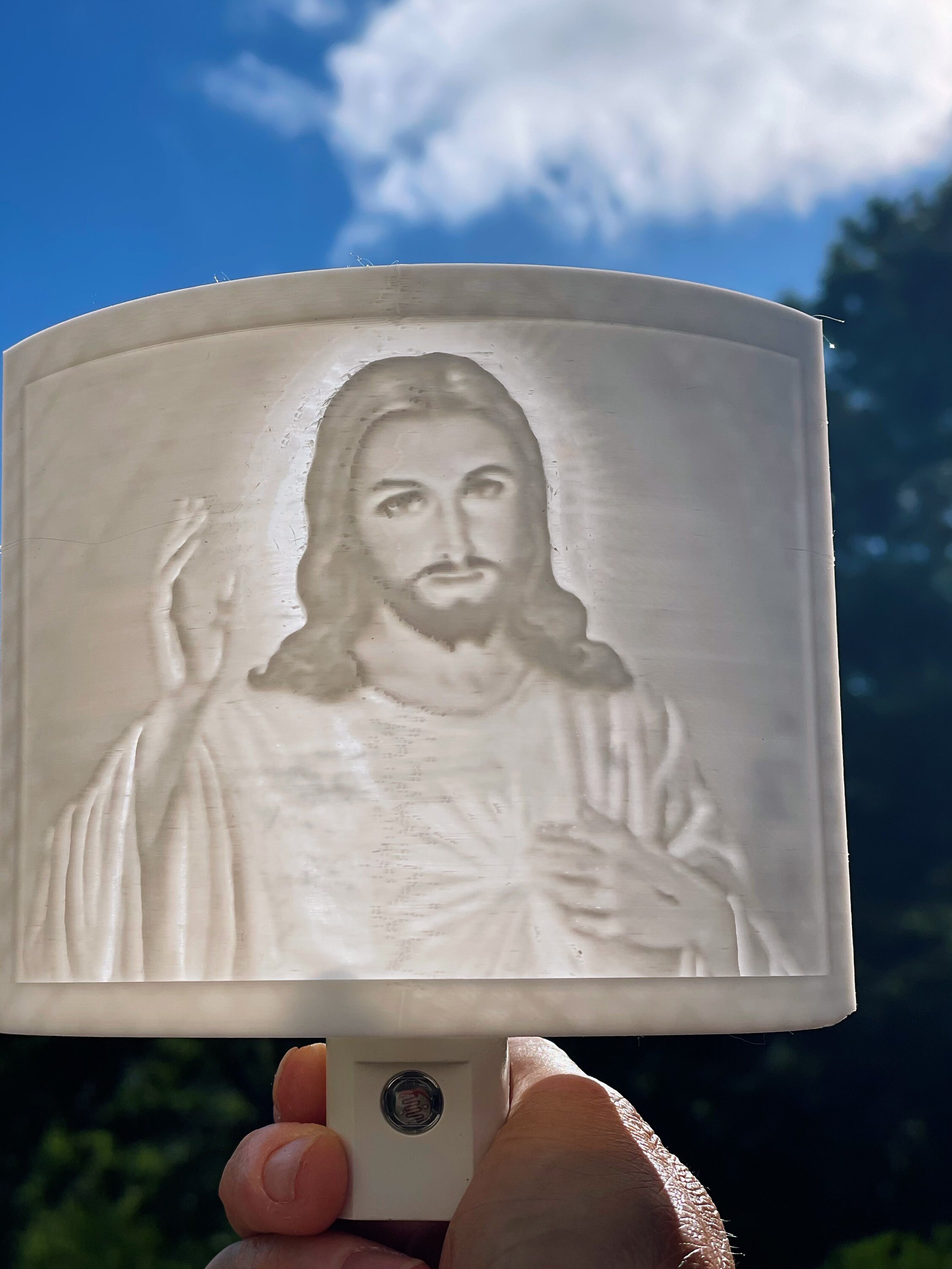 Jesus Nightlight / Jesus of Divine Mercy / Jesus Night Light / - Etsy