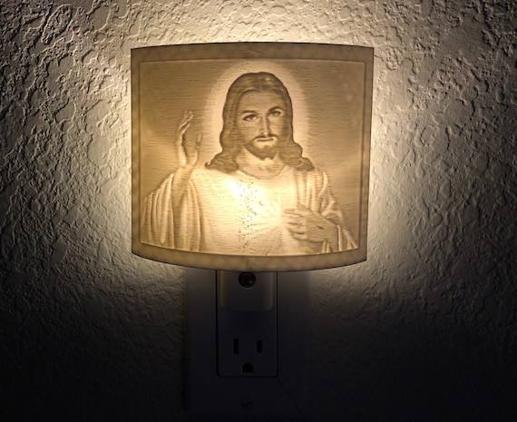Jesus Nightlight / Jesus of Divine Mercy / Jesus Night Light / | Etsy