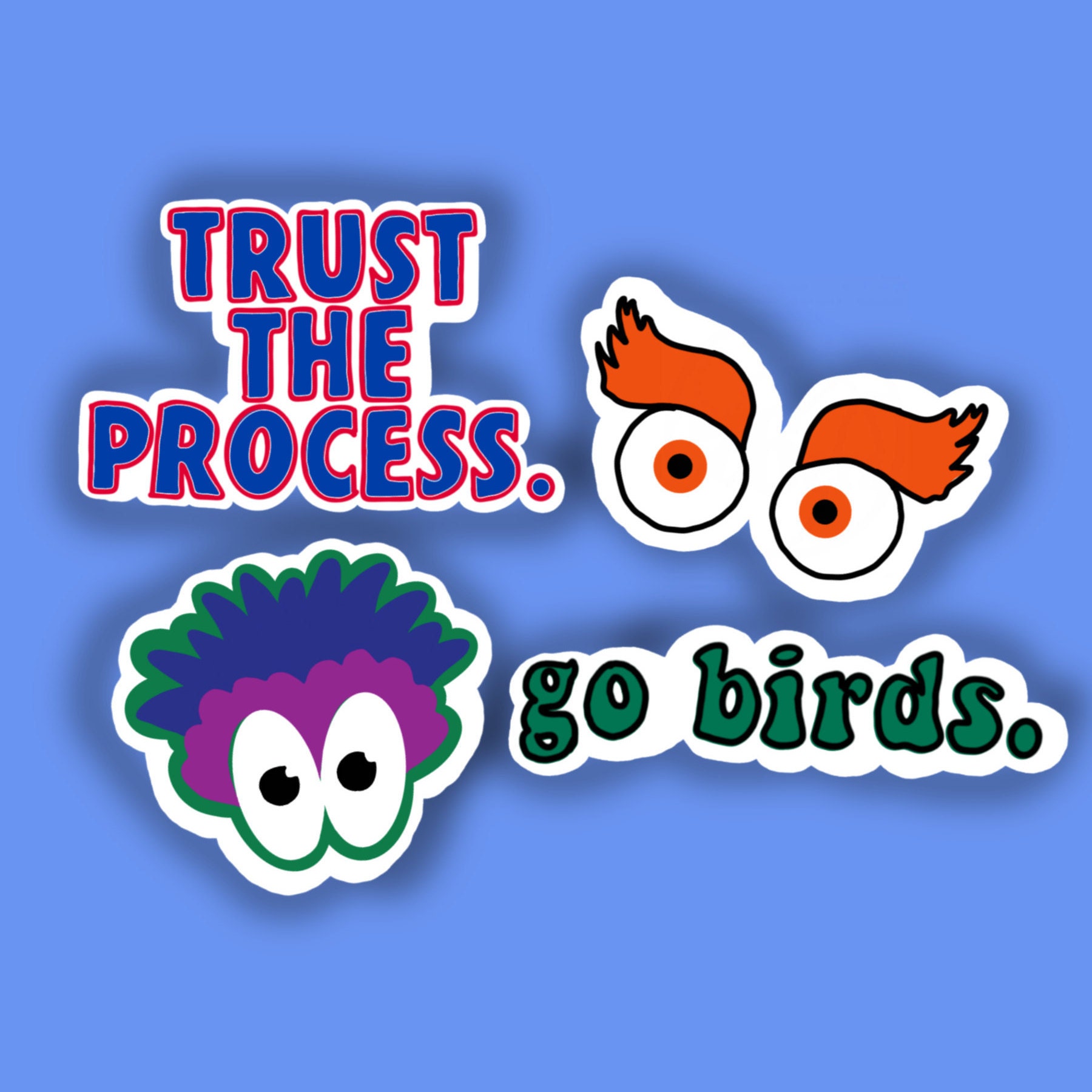 Philly Sports Stickers / Individual Stickers or Full Set - Etsy