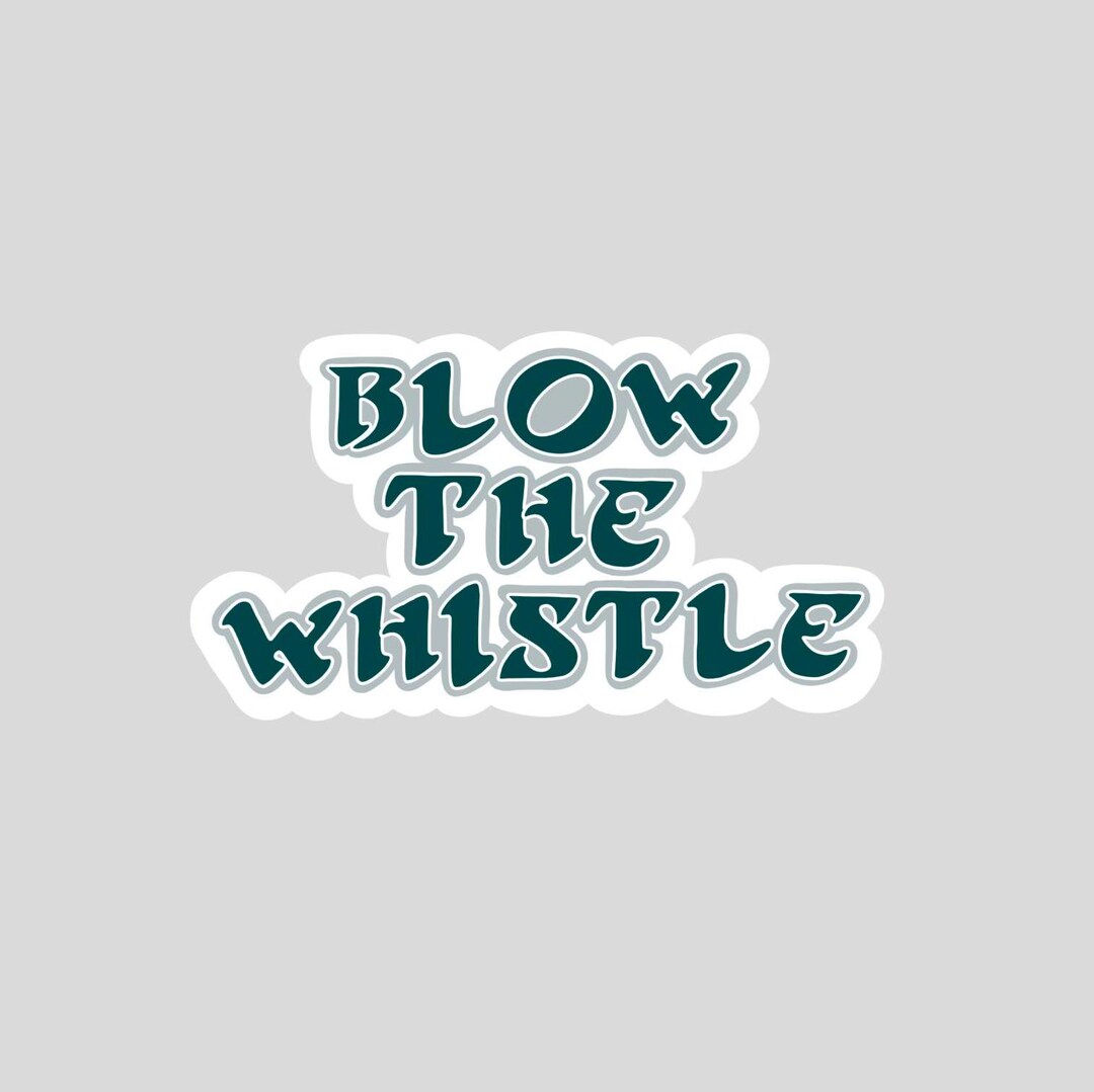 Blow the Whistle Sticker / Philadelphia Eagles / Sticker, Glossy ...
