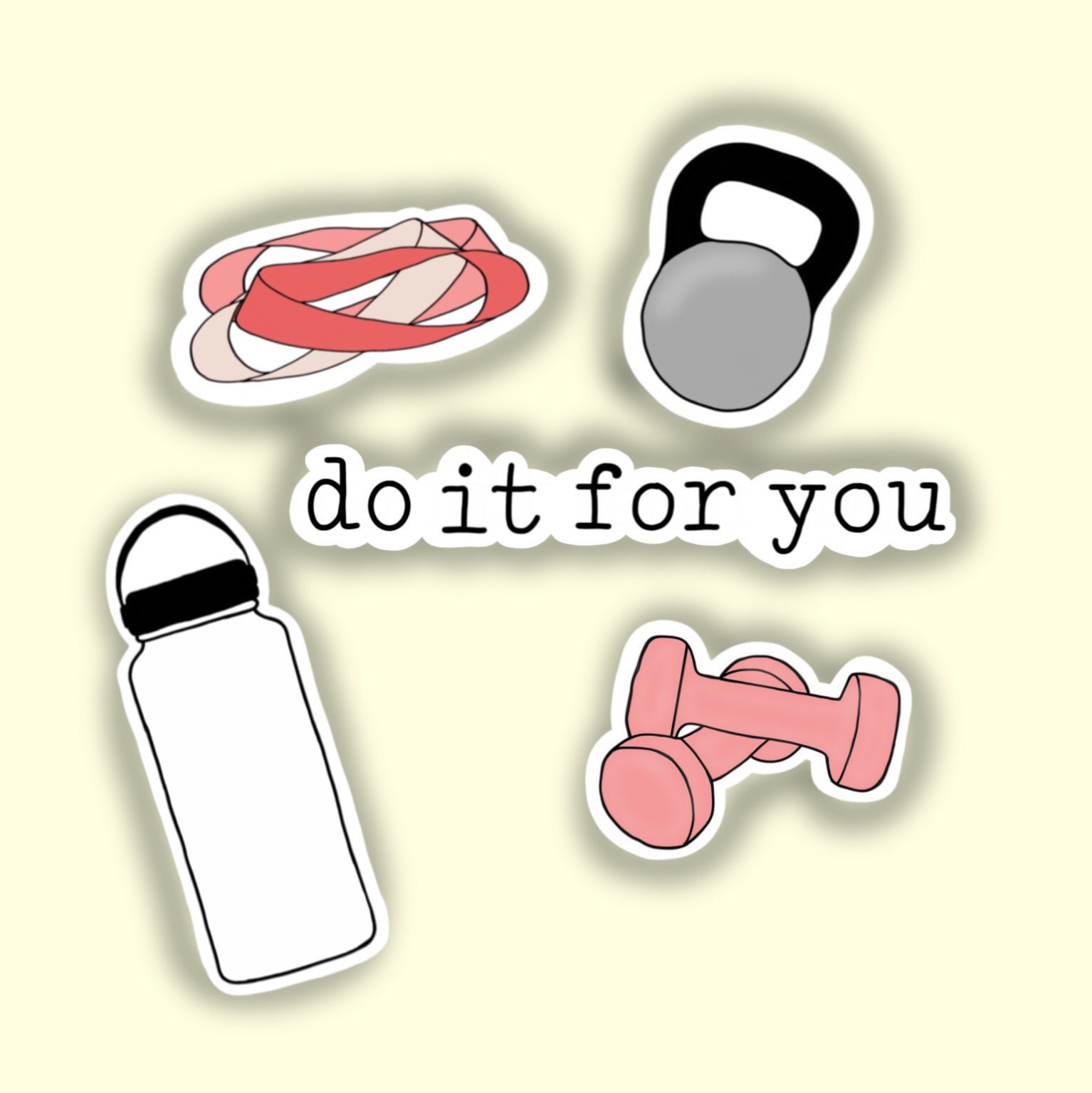Workout Themed Stickers / Individual Stickers or Full Set - Etsy