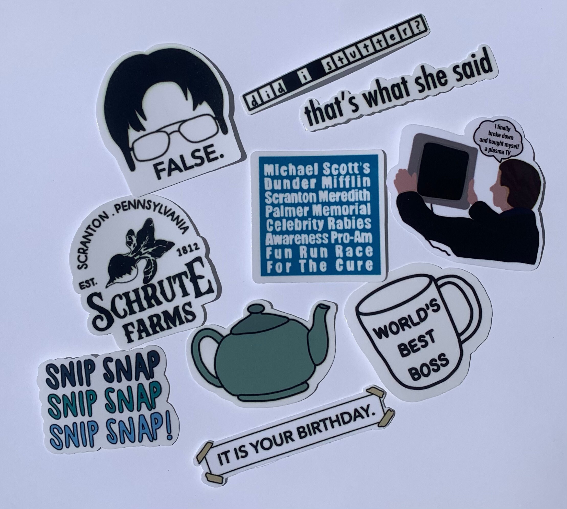 The Office Stickers / Individual Stickers or Full Set - Etsy