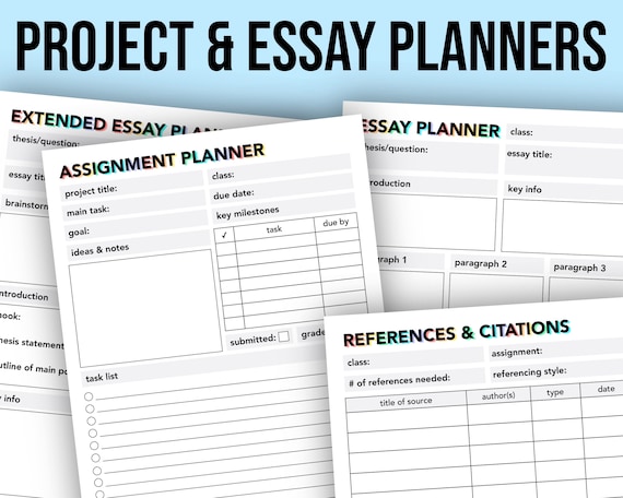 Essay Planner Template Printable for Students Essay Writing - Etsy