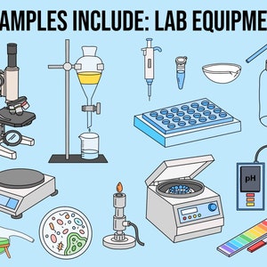 Chemistry & Science Digital Stickers Hand-drawn iPad Goodnotes, PNG ...