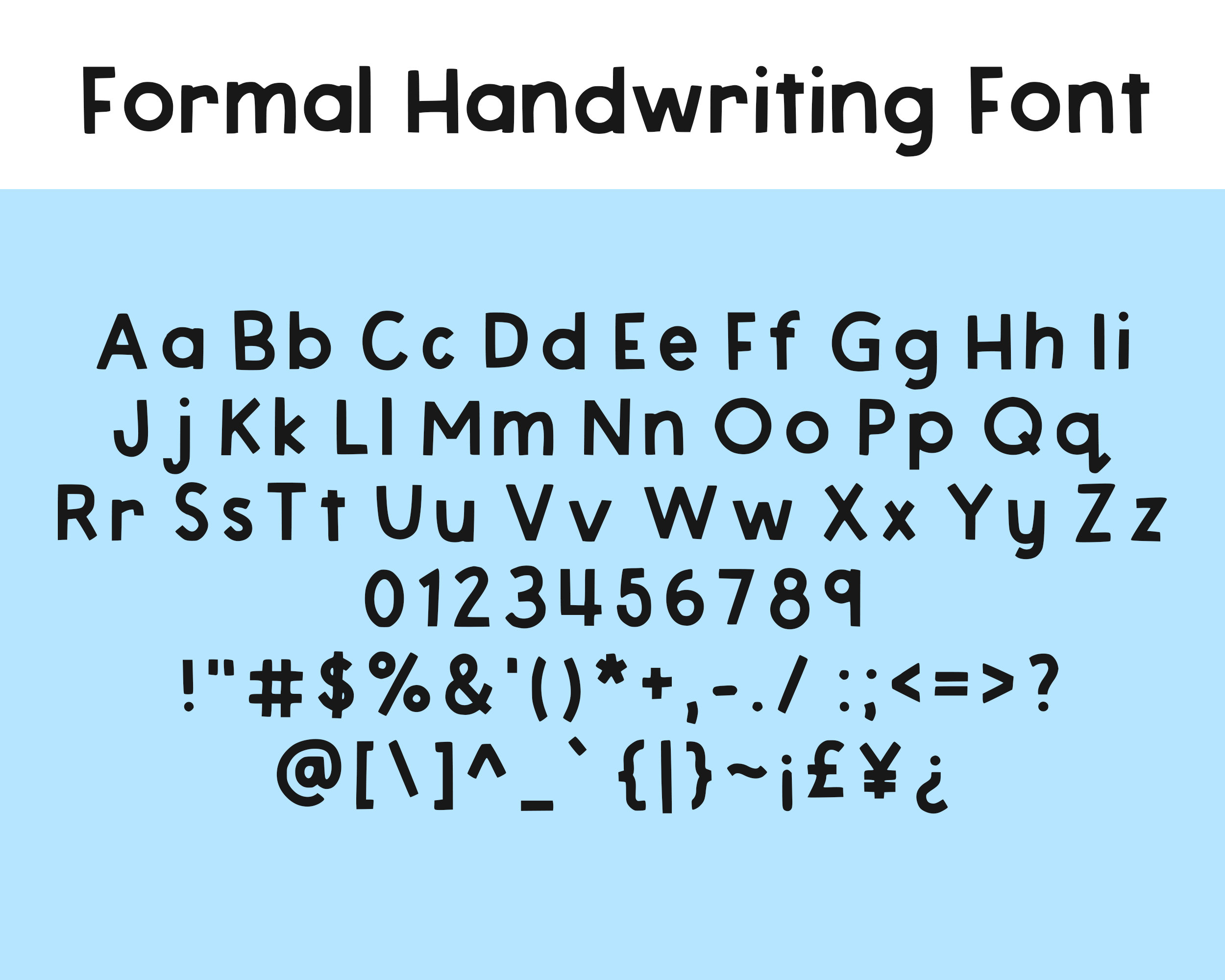 Formal Style Handwritten Font - Etsy
