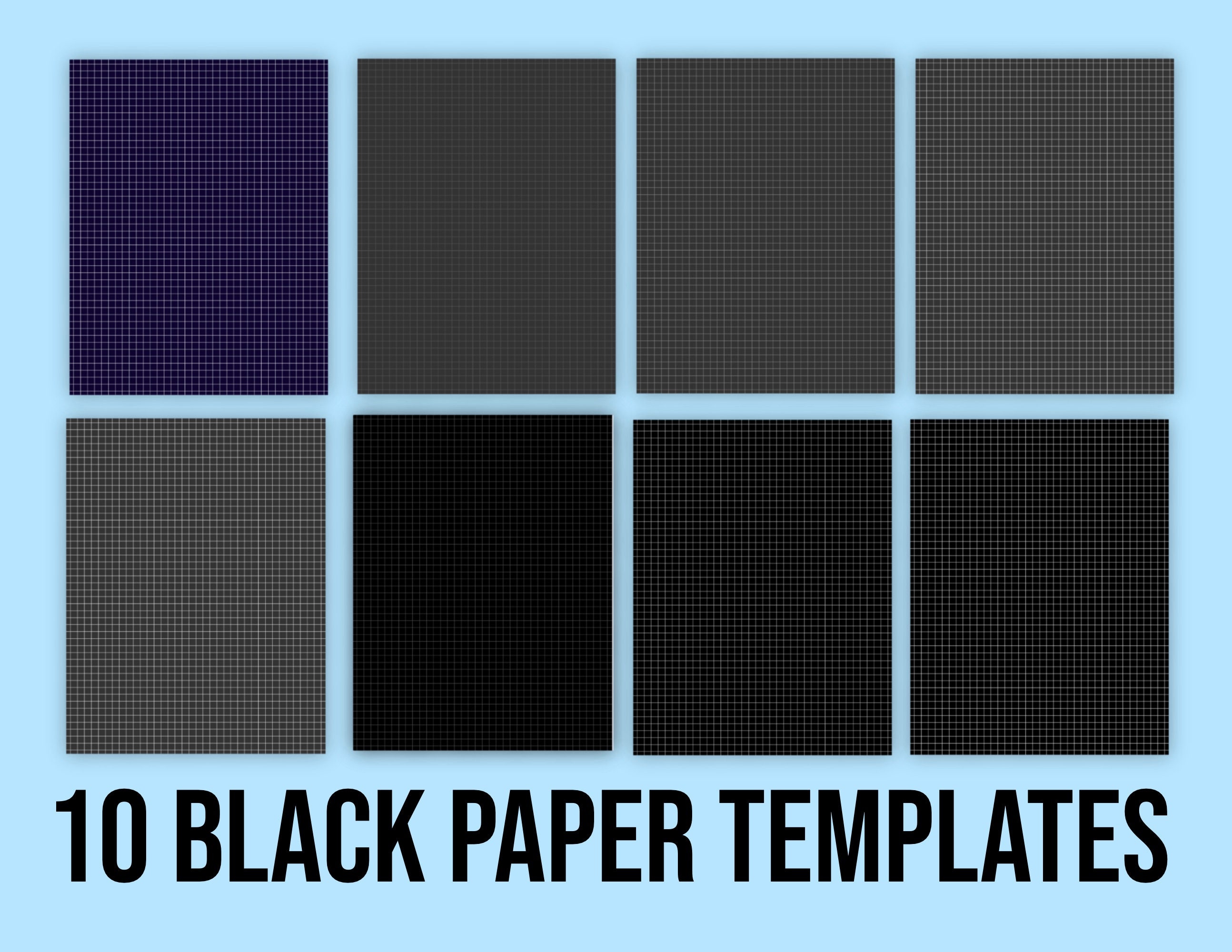 25 Colorful Graph Paper Templates Digital Writing | Etsy