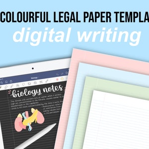 20 Legal Paper Digital Writing Templates - Etsy