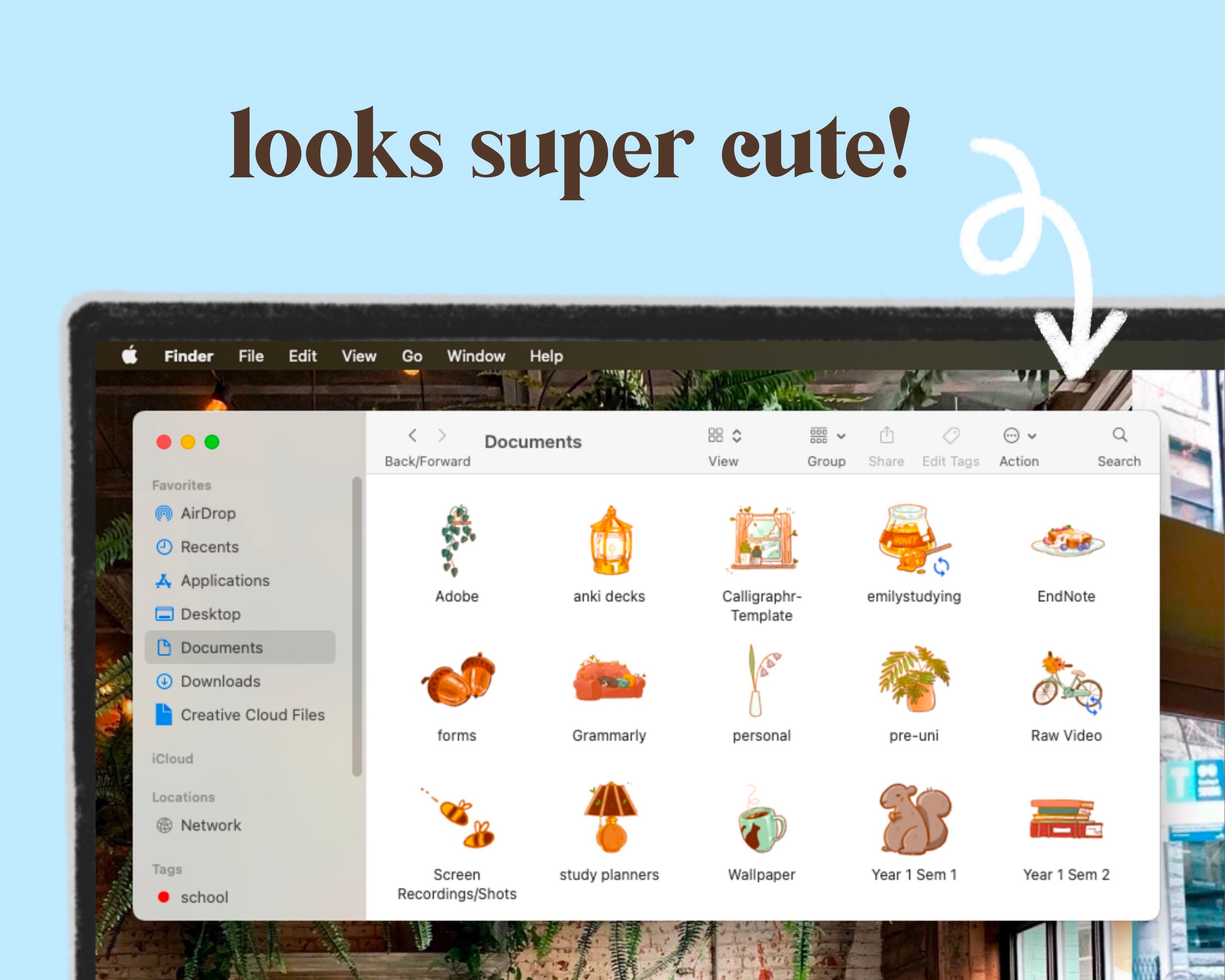 Cottage-core Folder Desktop Icons | MacBook & Windows Files Downloads ...
