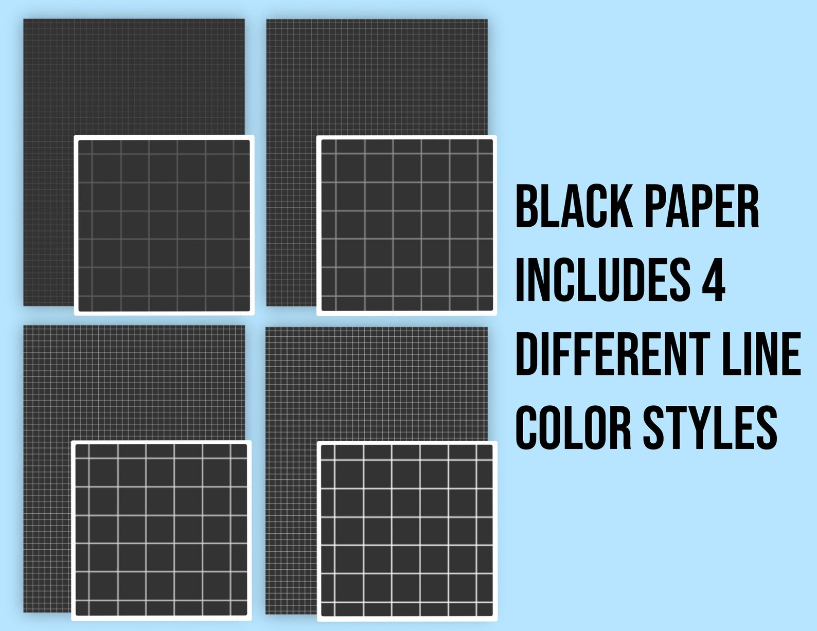 25 Colorful Graph Paper Templates Digital Writing | Etsy