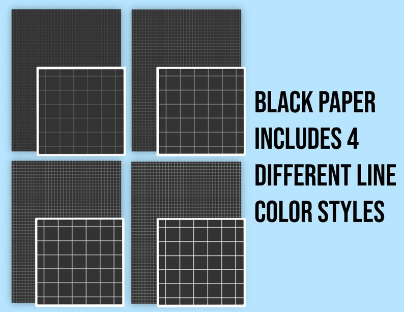 25 Colorful Graph Paper Templates Digital Writing - Etsy Canada