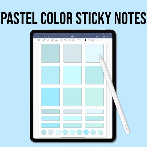 Pastel Pink Colors Sticky Notes Digital Download - Etsy