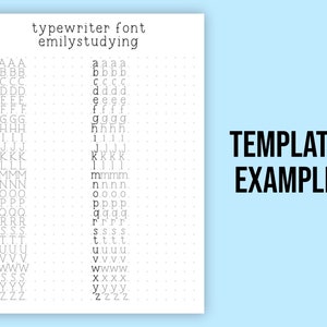 Typewriter Serif Style Handwriting Practice Sheets - Etsy