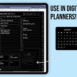 2023 Digital Calendar Stickers Goodnotes Digital Planning Elements ...