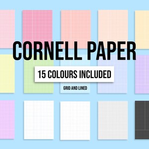 100+ Colorful Paper Templates Bundle | Digital Writing | Grid, Lined ...