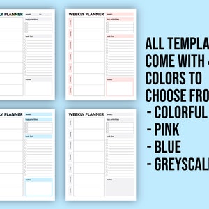 The ULTIMATE Study Planner Bundle for Students | Schedule, Timetable ...
