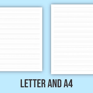 Blank Ruled Handwriting Improvement Practice Paper | Hand Lettering ...