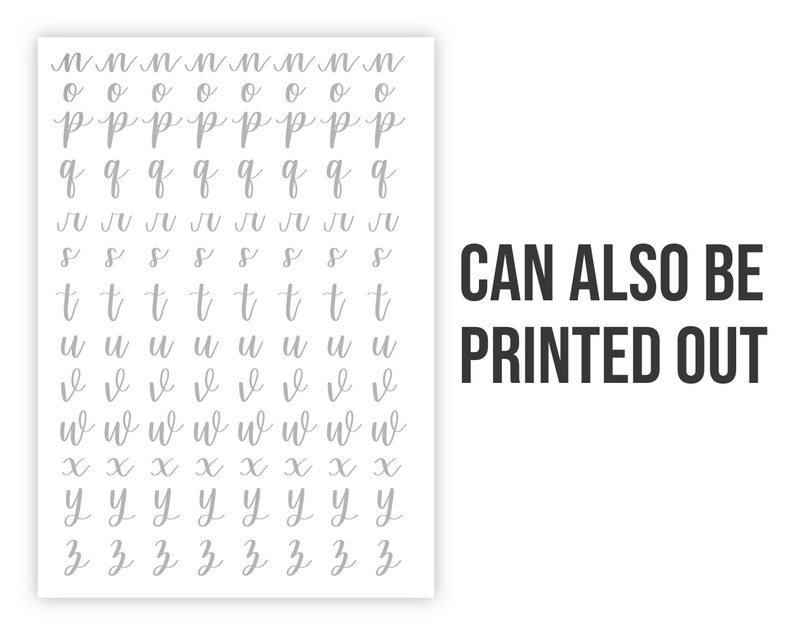 Handwriting Cursive Calligraphy Practice Templates Bundle - Etsy