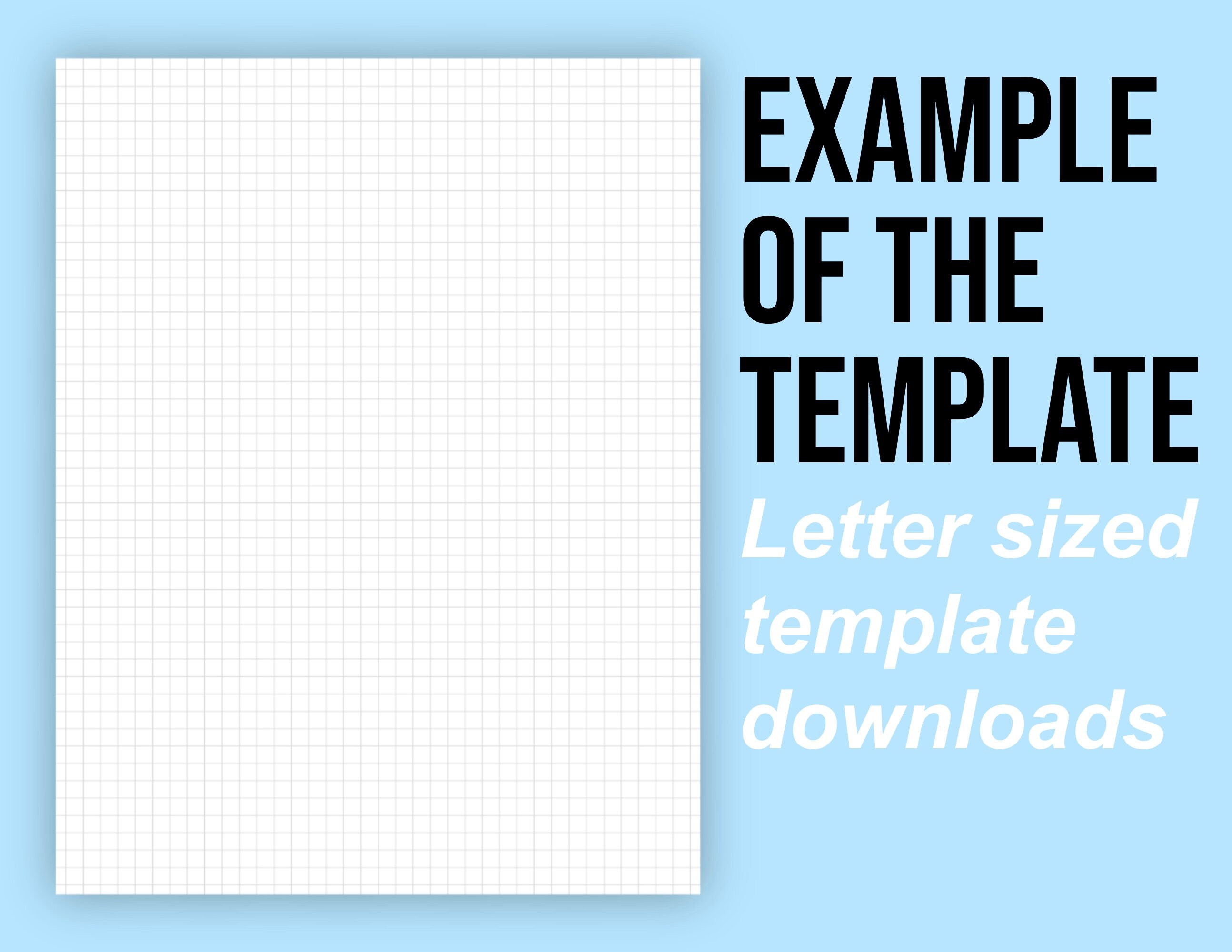 25 Colorful Graph Paper Templates Digital Writing | Etsy