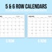 Undated Monthly Calendar Planner | January to December With Sunday ...