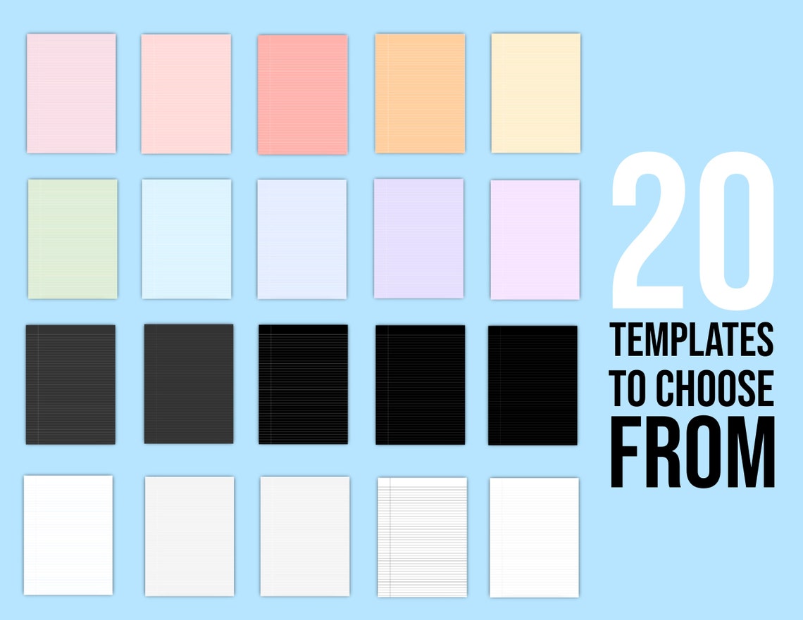 20 Legal Paper Digital Writing Templates - Etsy