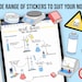 Chemistry & Science Digital Stickers | Hand-drawn iPad Goodnotes, PNG ...