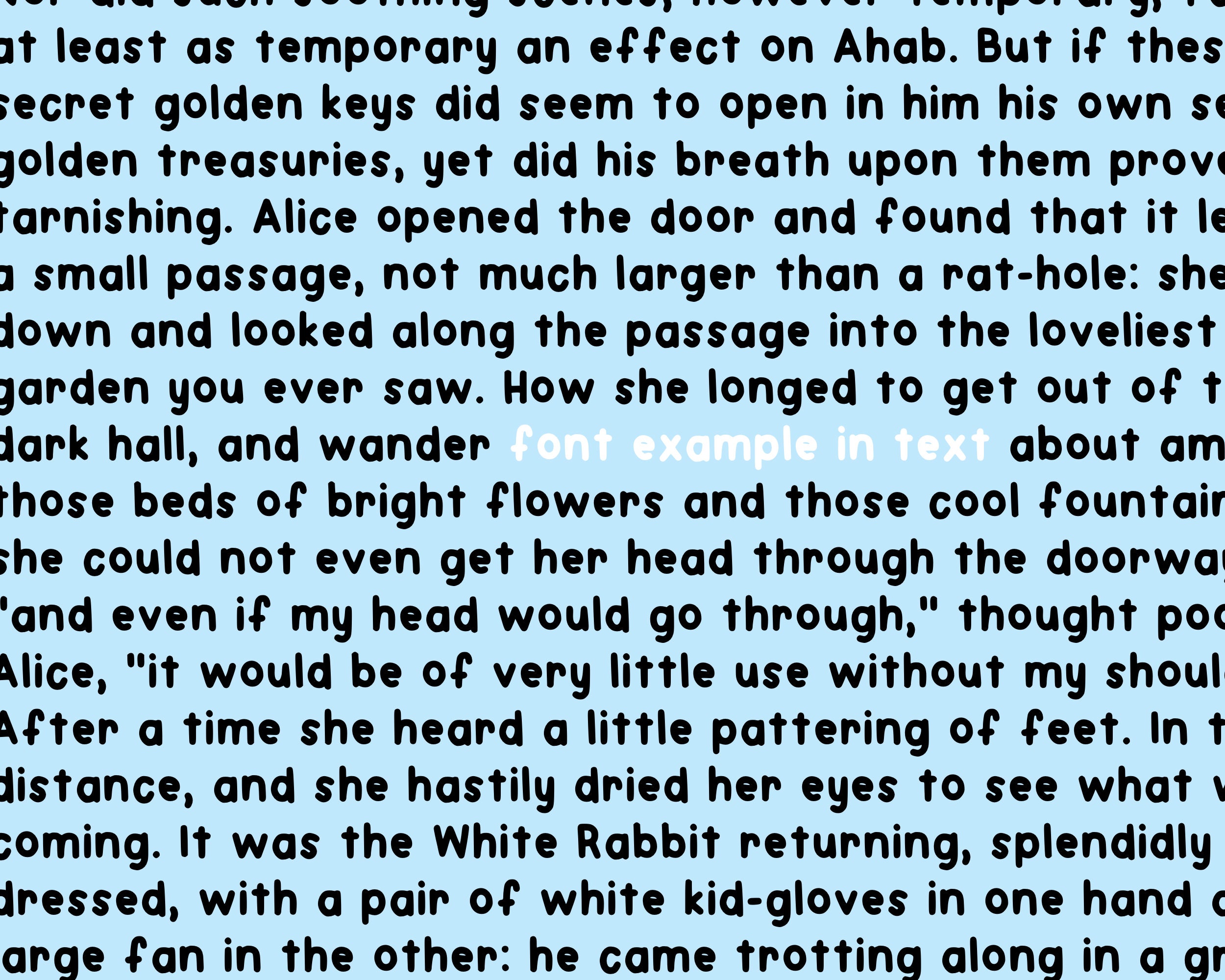 Bubbly Handwritten Font - Etsy