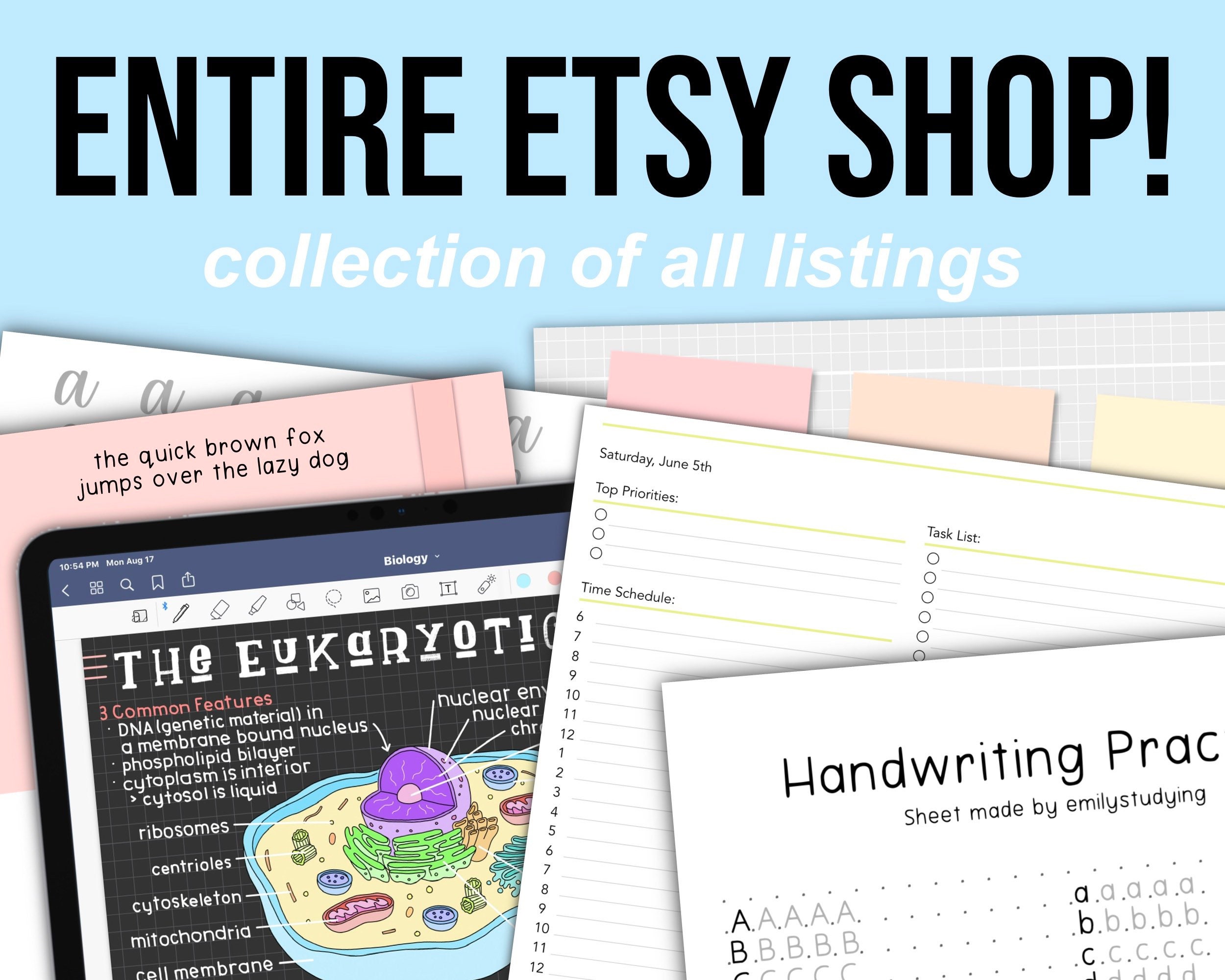 My ENTIRE ETSY SHOP Bundle | Collection of All Listings | Digital ...